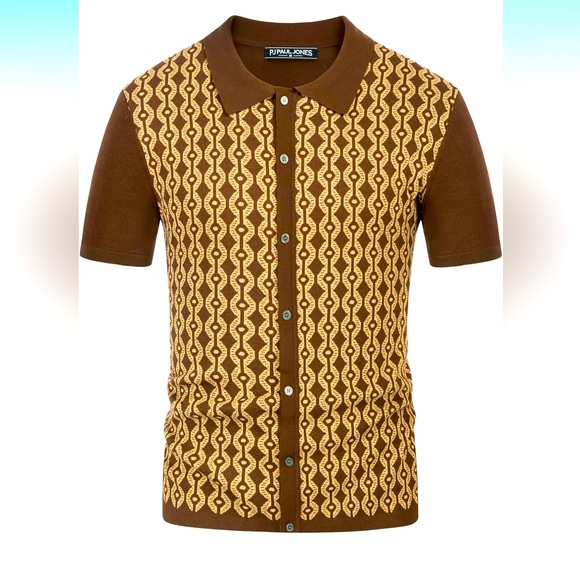 Shirts | Vintage Style Button Up Polo Shirt | Poshmark